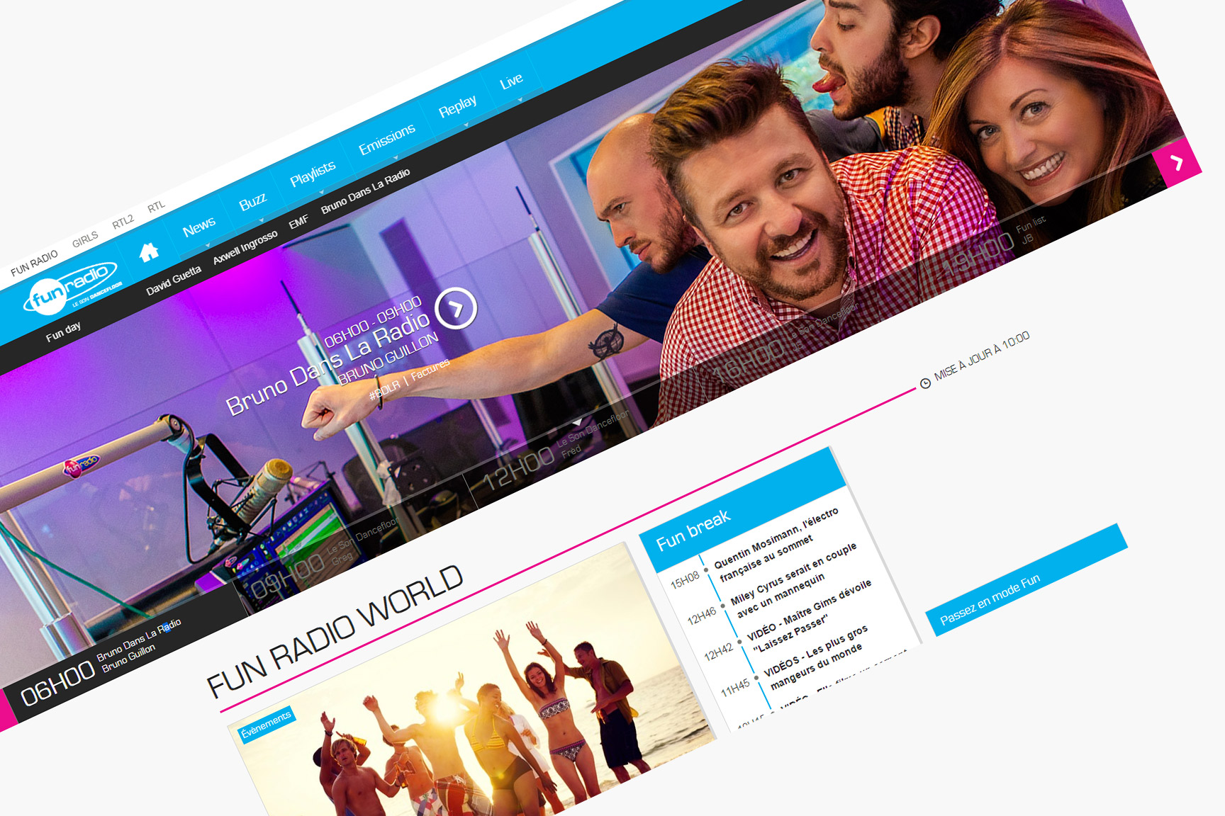 Avec son nouveau site, Fun Radio lance son distributeur de bonne humeur