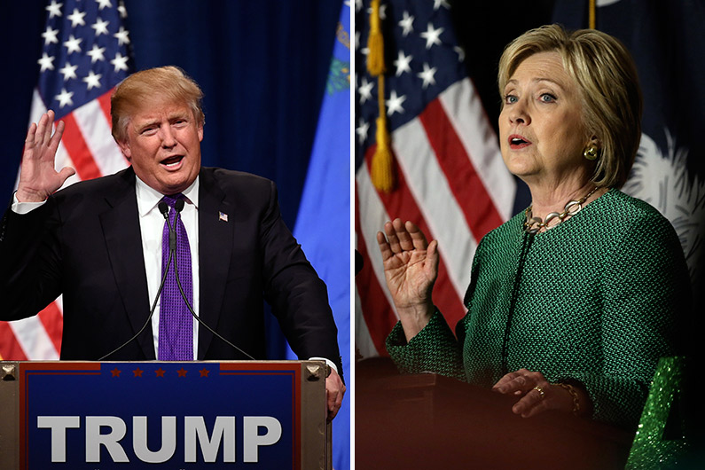 Présidentielle américaine 2016 : Hillary Clinton et Donald Trump ...