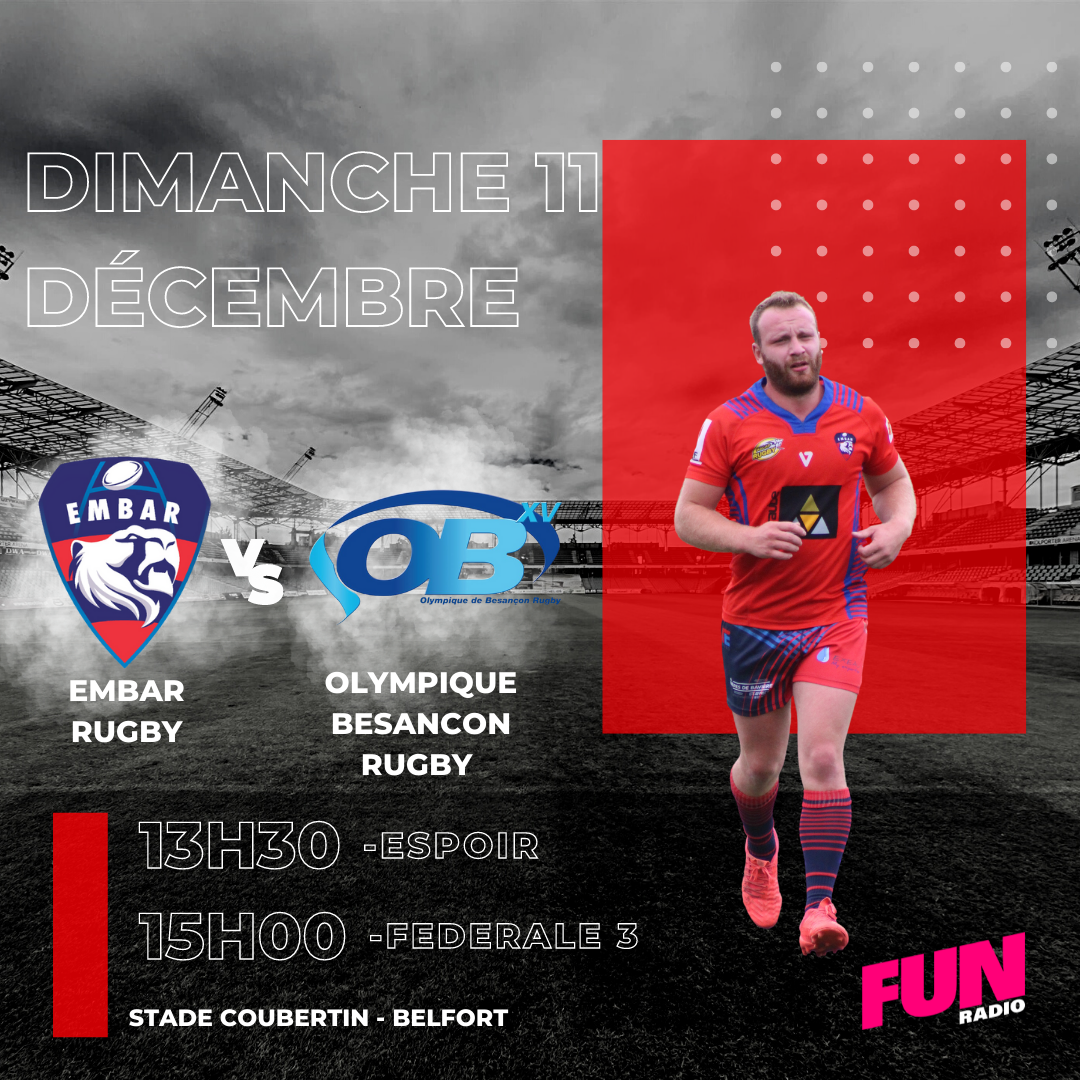FUN Radio Belfort vous invite au match EMBAR / OL Besançon