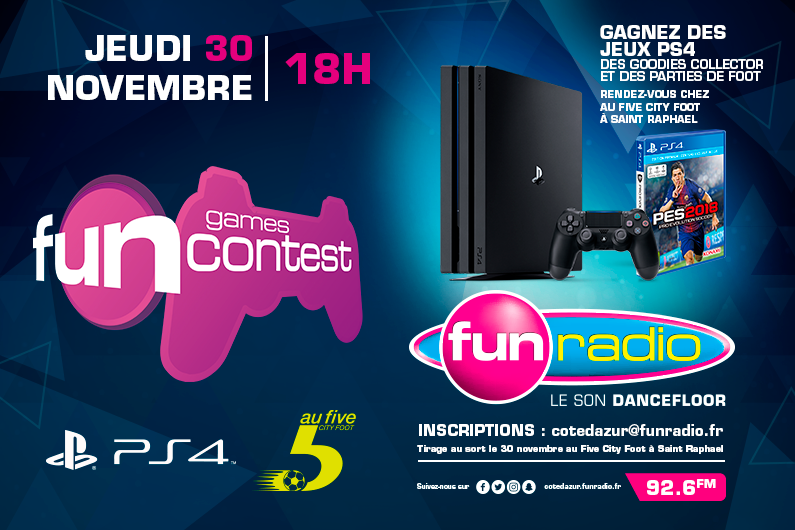 Fun Games Contest PES 2018 chez Au Five City Foot