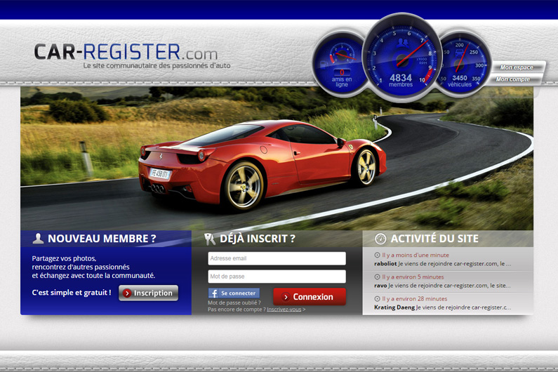 "Car Register", le réseau social des passionnés de voitures