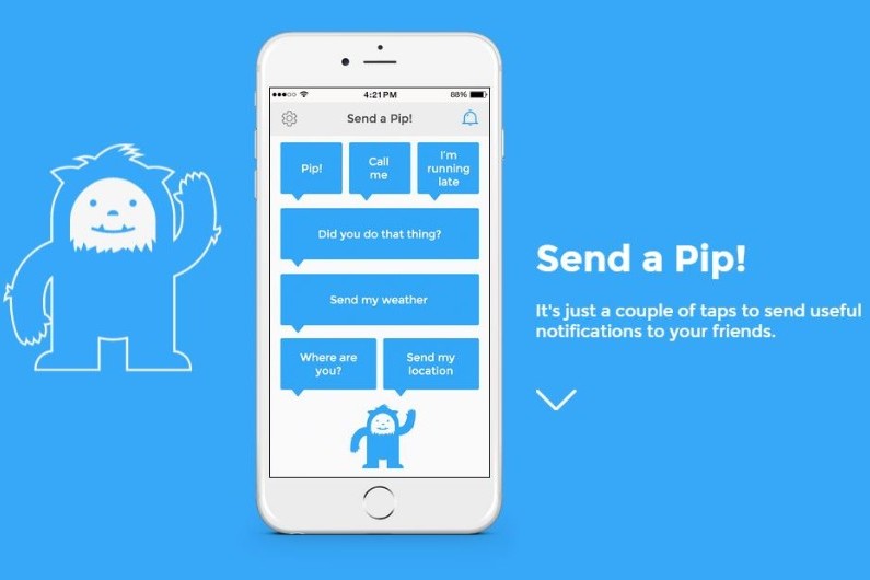 "Pip", l'application de messagerie ultra simplifiée