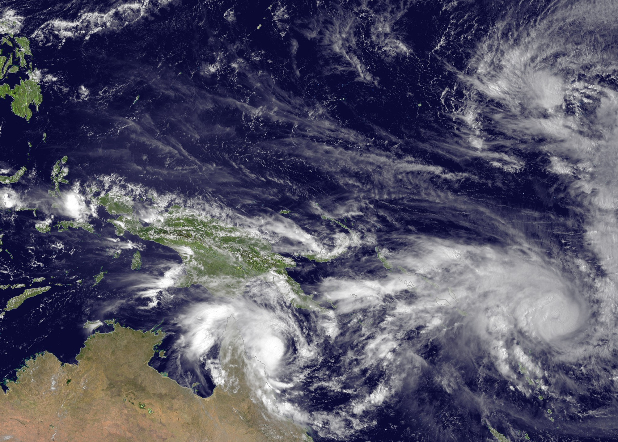 L'archipel des Tuvalu fortement touché par le cyclone Pam