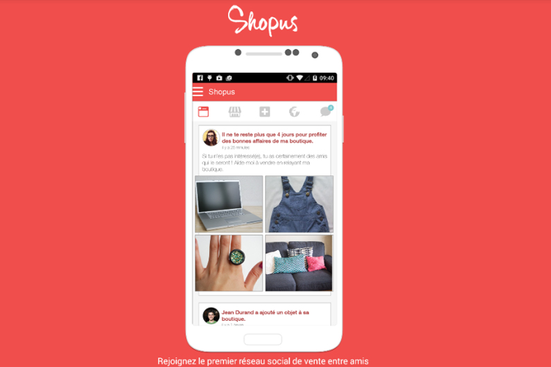 "Shopus", l'application pour vendre et acheter entres amis