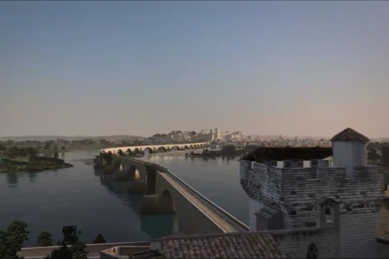Le pont d'Avignon reconstitué en 3D