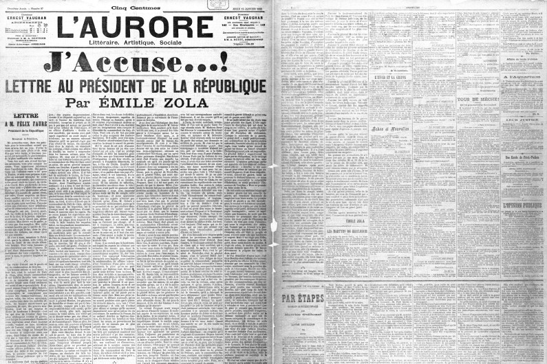 Le 13 janvier 1898, Émile Zola publiait son "J'accuse"