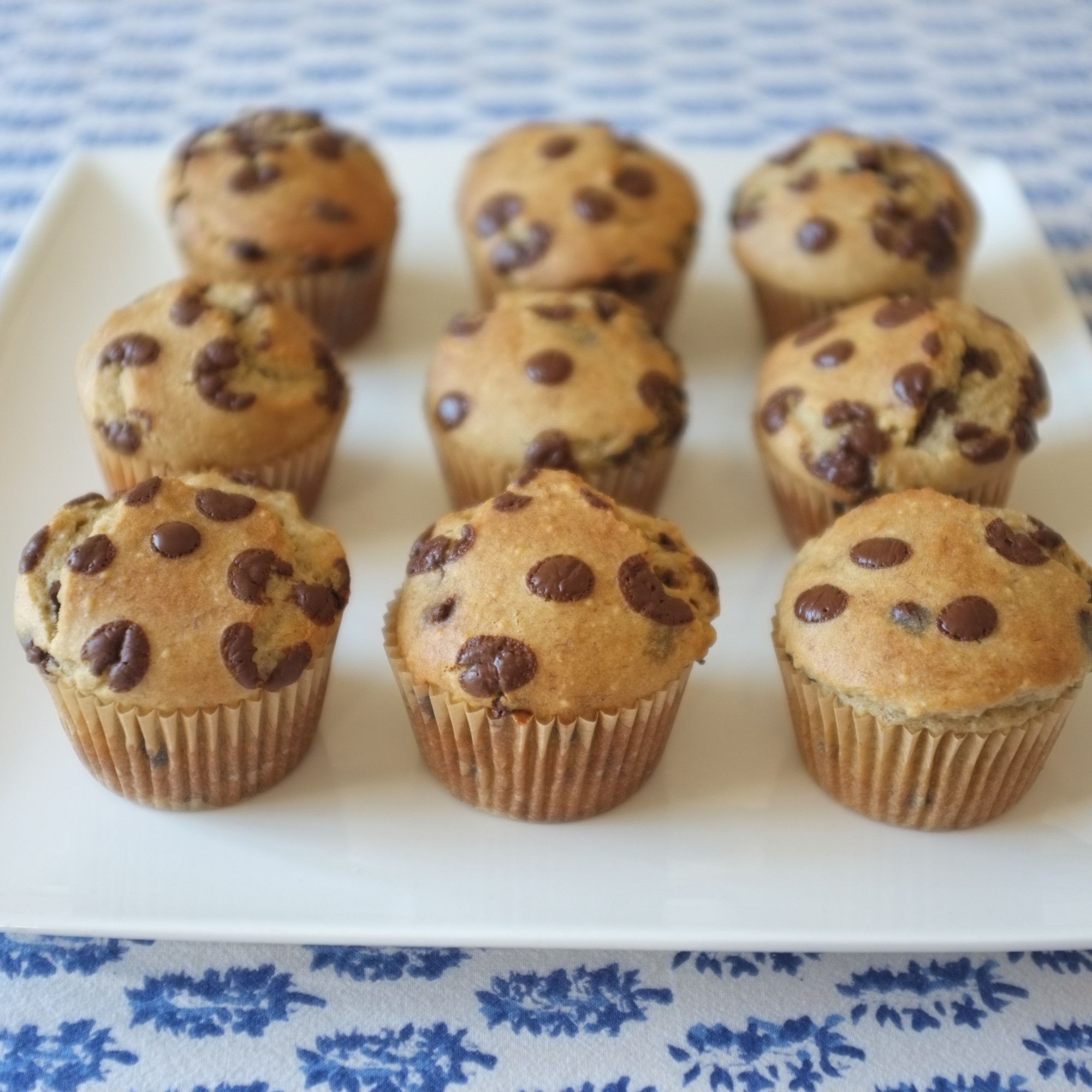 Recette sans gluten de muffins banane et pépites de chocolat