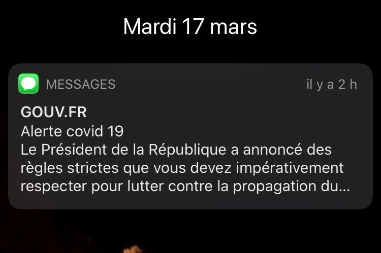 Coronavirus : comment le gouvernement a envoyé un SMS d'alerte à des ...