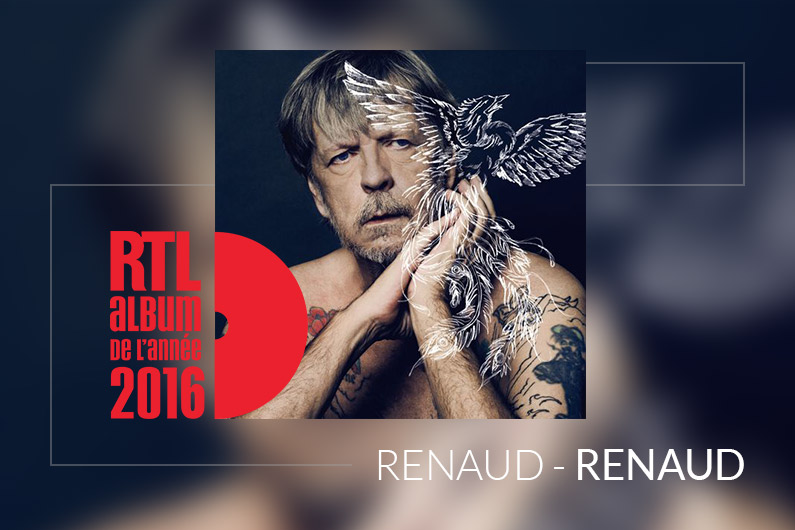 Renaud sélectionné pour l'Album RTL de l'année 2016 avec son dernier disque