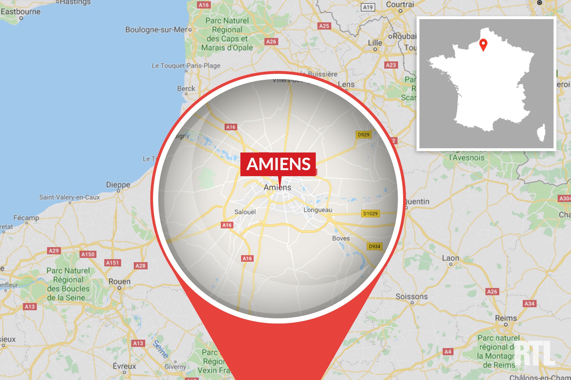 Amiens : un trou de 10 mètres se forme dans une rue du centre-ville