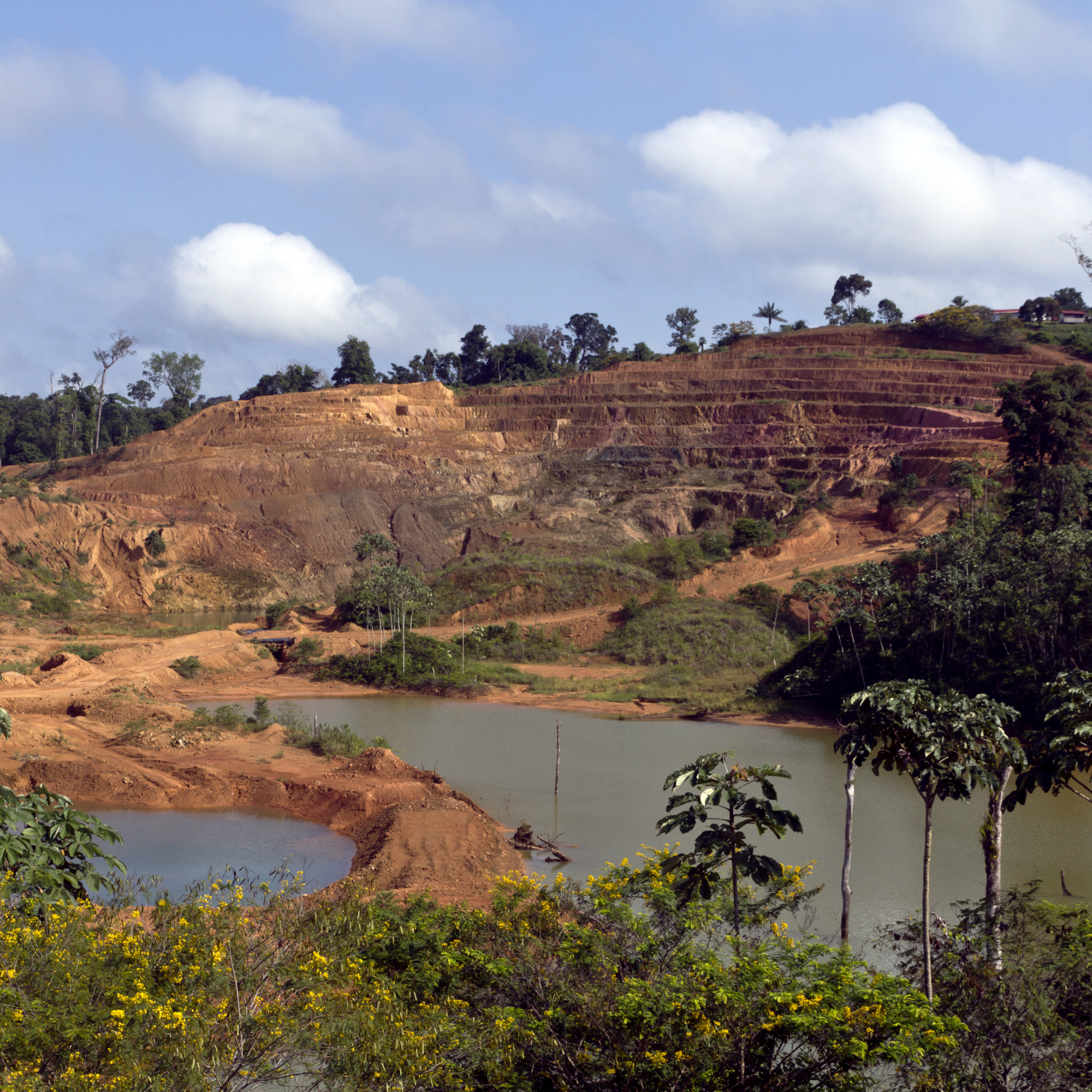 Macron en Guyane : un projet de mine d'or suscite la colère