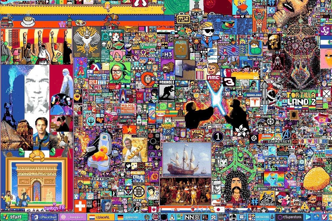 La France se distingue dans la "pixel war" qui a opposé des milliers d ...