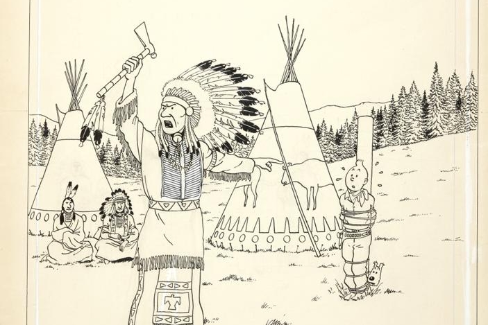 Une planche originale de "Tintin" s'envole à 1,7 million d'euros