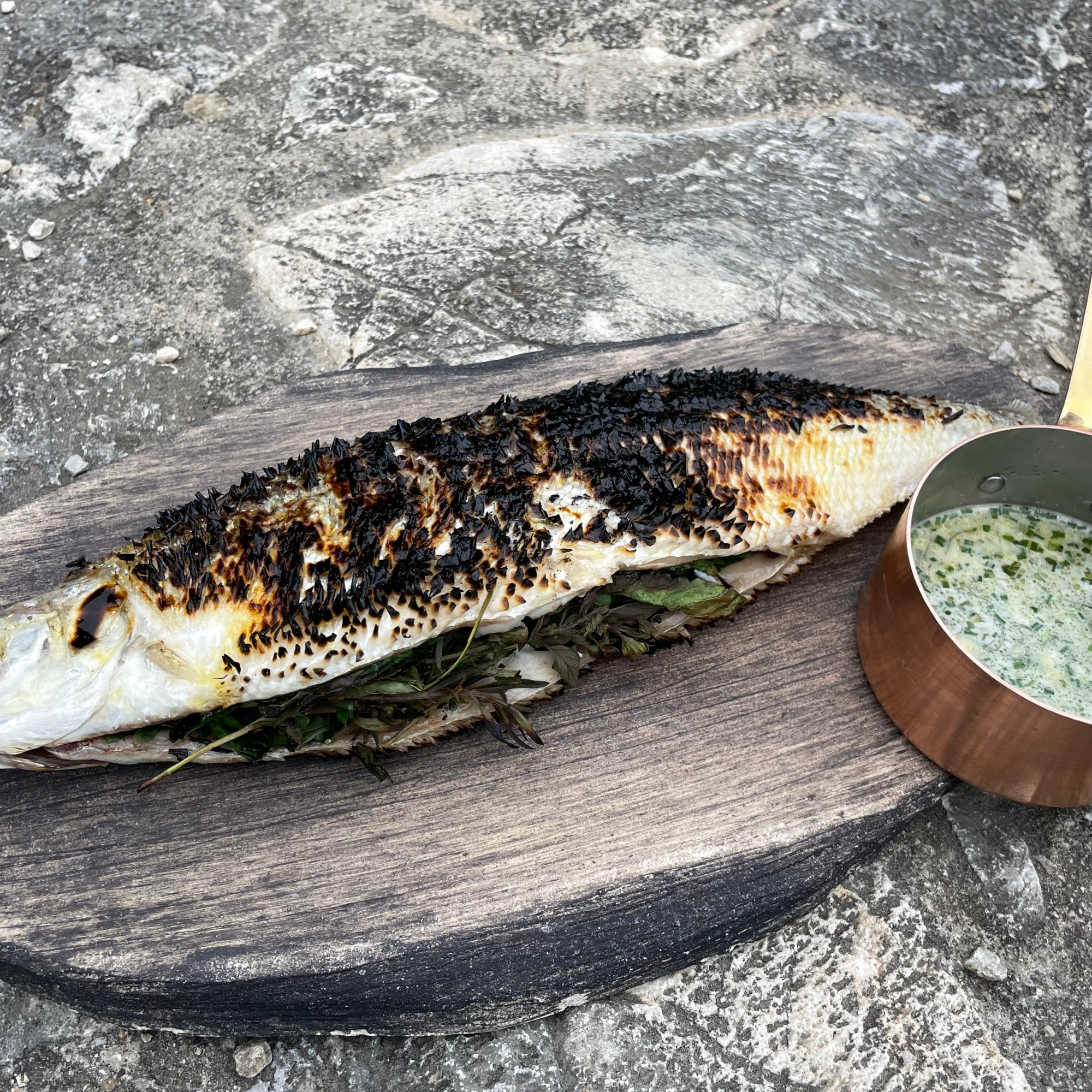 La recette de la Fera au bbq de Franck Derouet