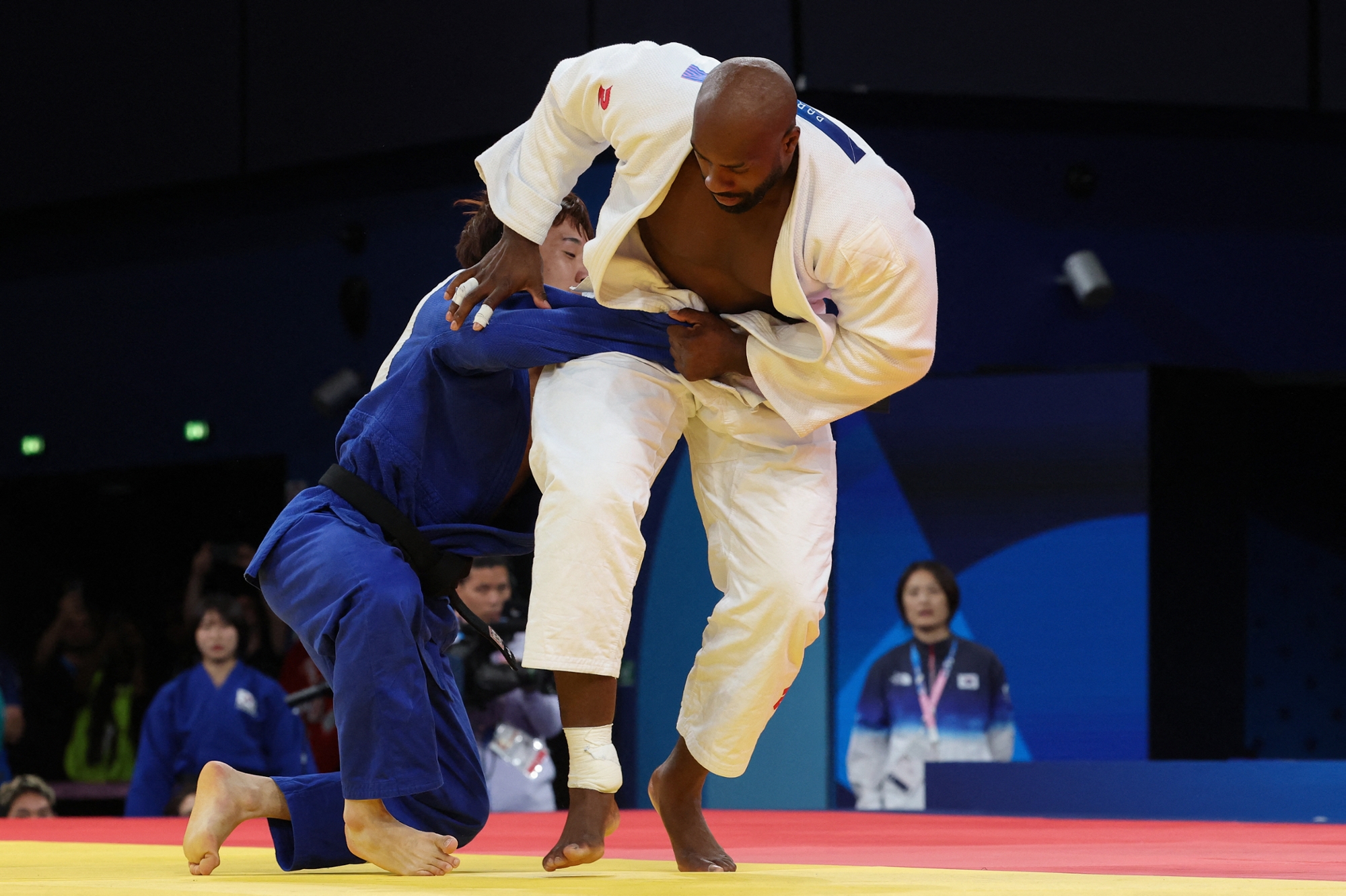 JO Paris 2024 : pourquoi Teddy Riner a-t-il affronté un judoka de 60 kg ...