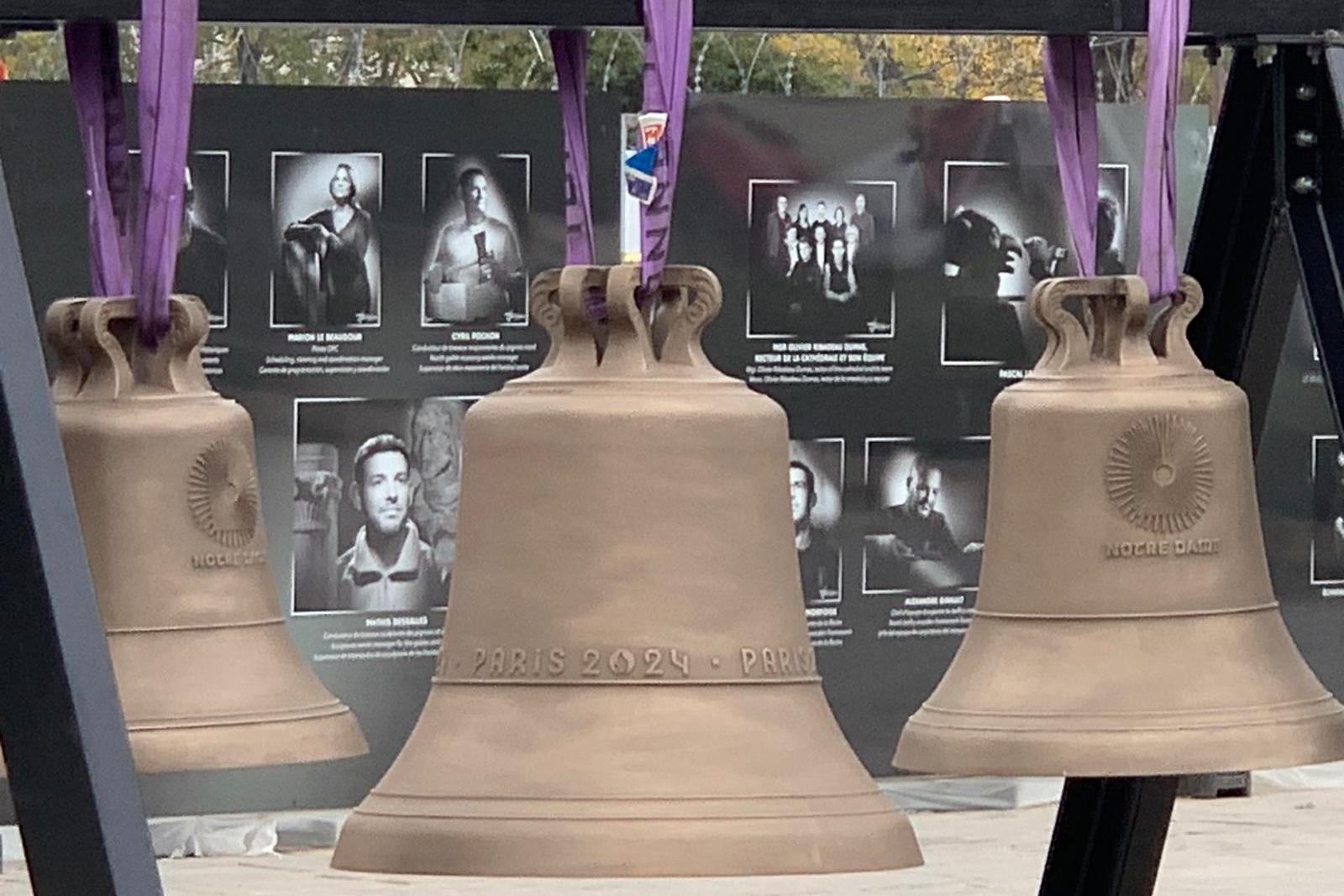 Notre-Dame : des cloches des Jeux olympiques de Paris 2024 installées ...