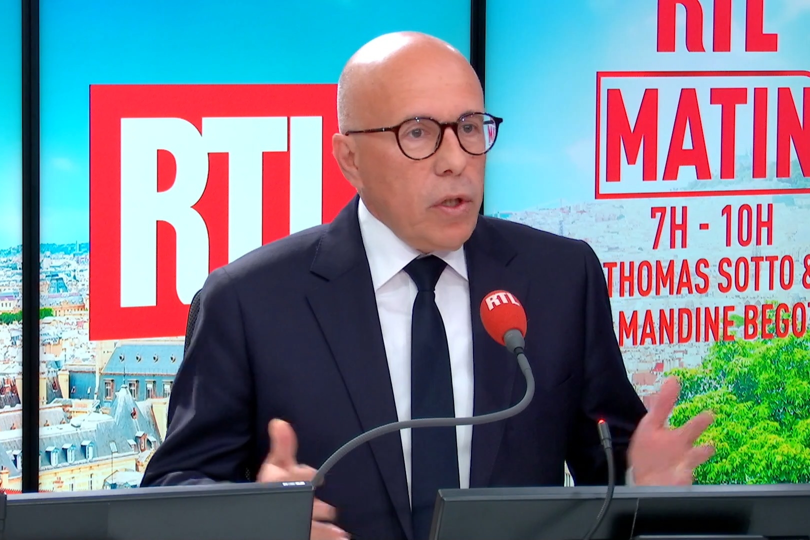 Visite du président syrien : "Une tache pour la France", estime Éric ...