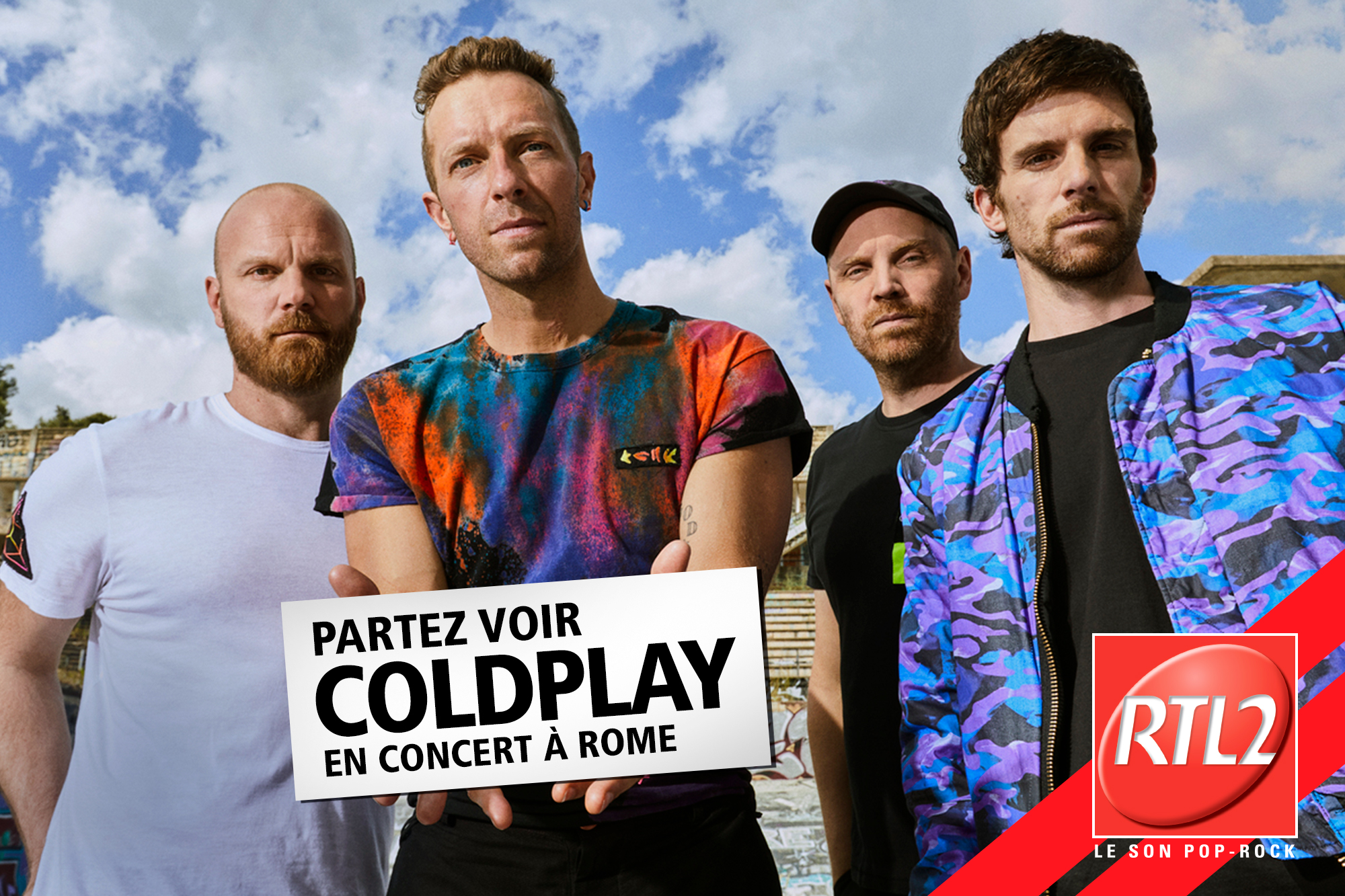 Partez à Rome voir Coldplay en concert grâce à RTL2