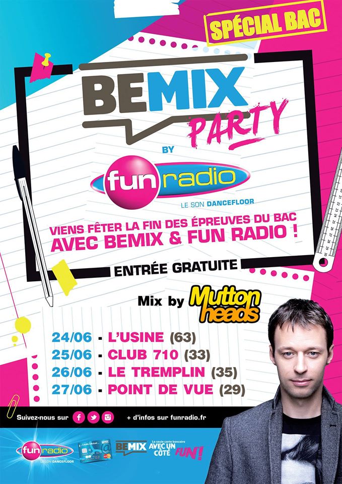 Bemix Party par Fun Radio : venez fêter la fin du bac