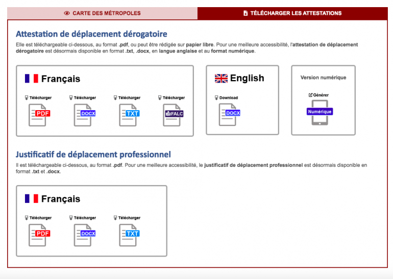 Couvre-feu : les attestations de déplacement sont disponibles, voici ... Couvre-feu : les attestations de déplacement sont disponibles, voici ...