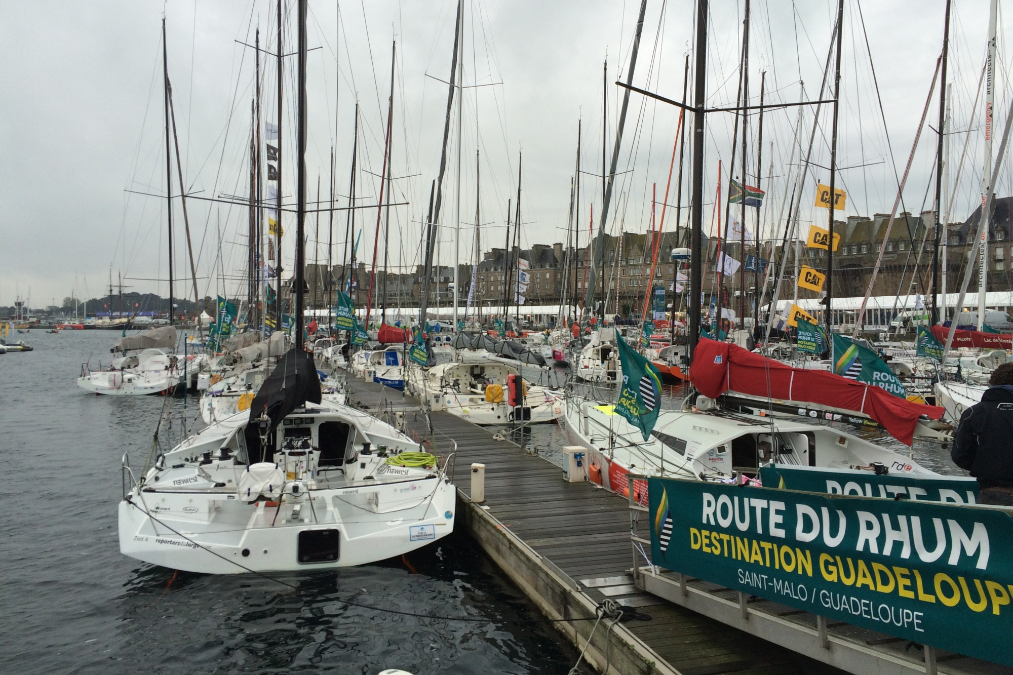 Route du Rhum : tous les bateaux sont à quai