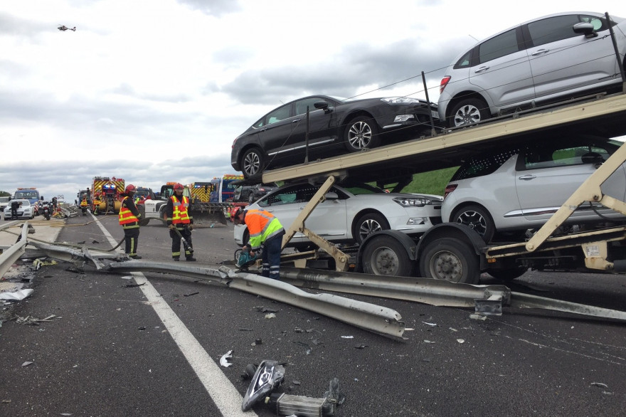 A13 : deux victimes en urgence absolue après un grave accident